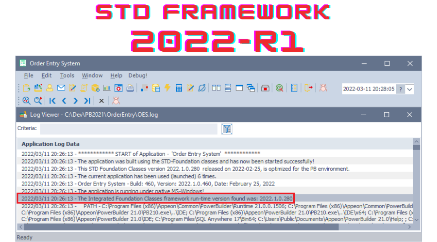 Std Integrated Framework 2022r1 Released